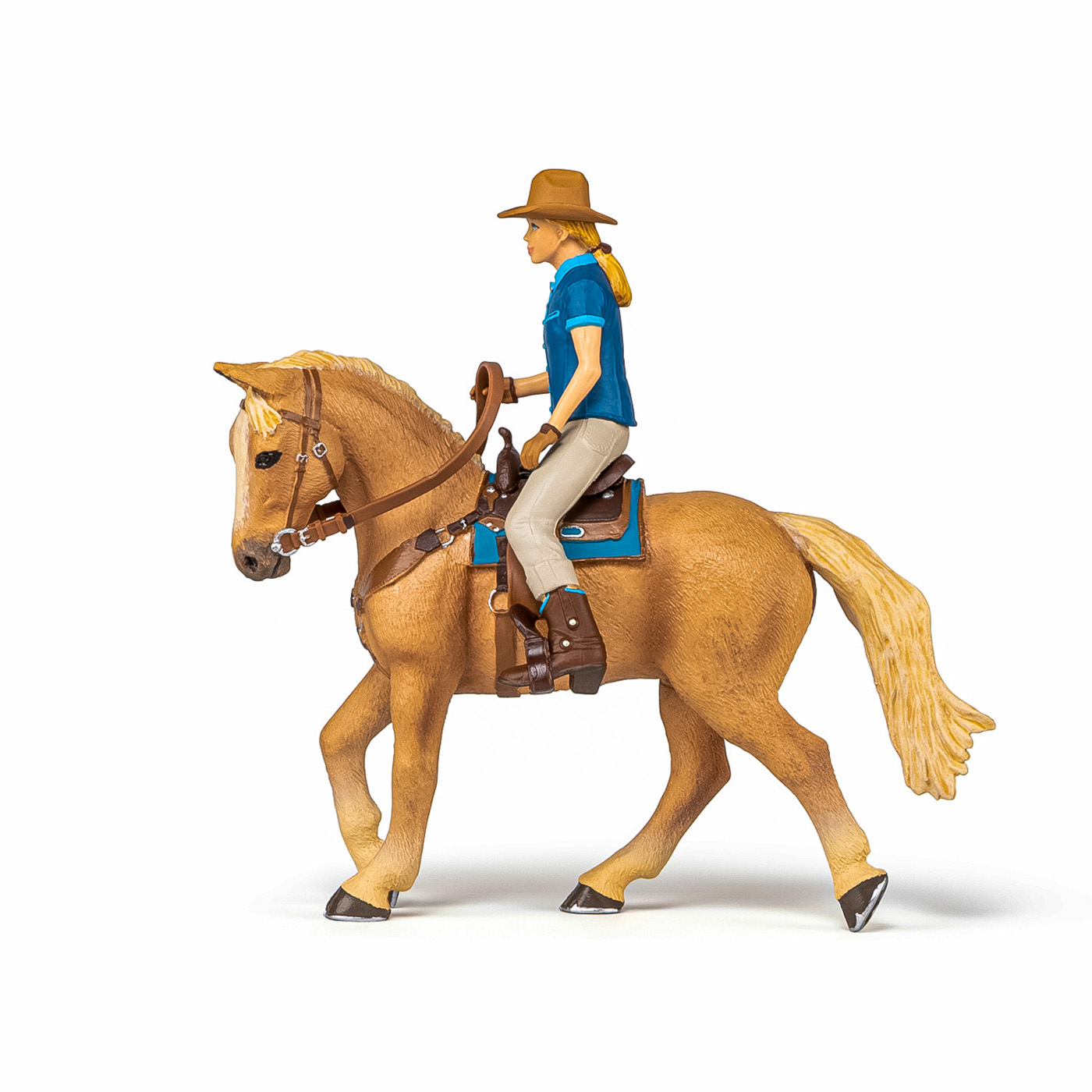 PAPO FIGURINA SET COWGIRL (VACARITA) PE CAL USA - Leam